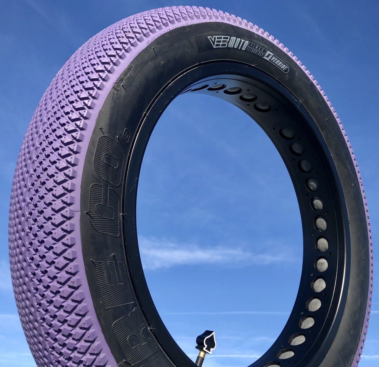 Limited Edition E-Speedster purple with black sidewall, Tire 20 x 4 ...