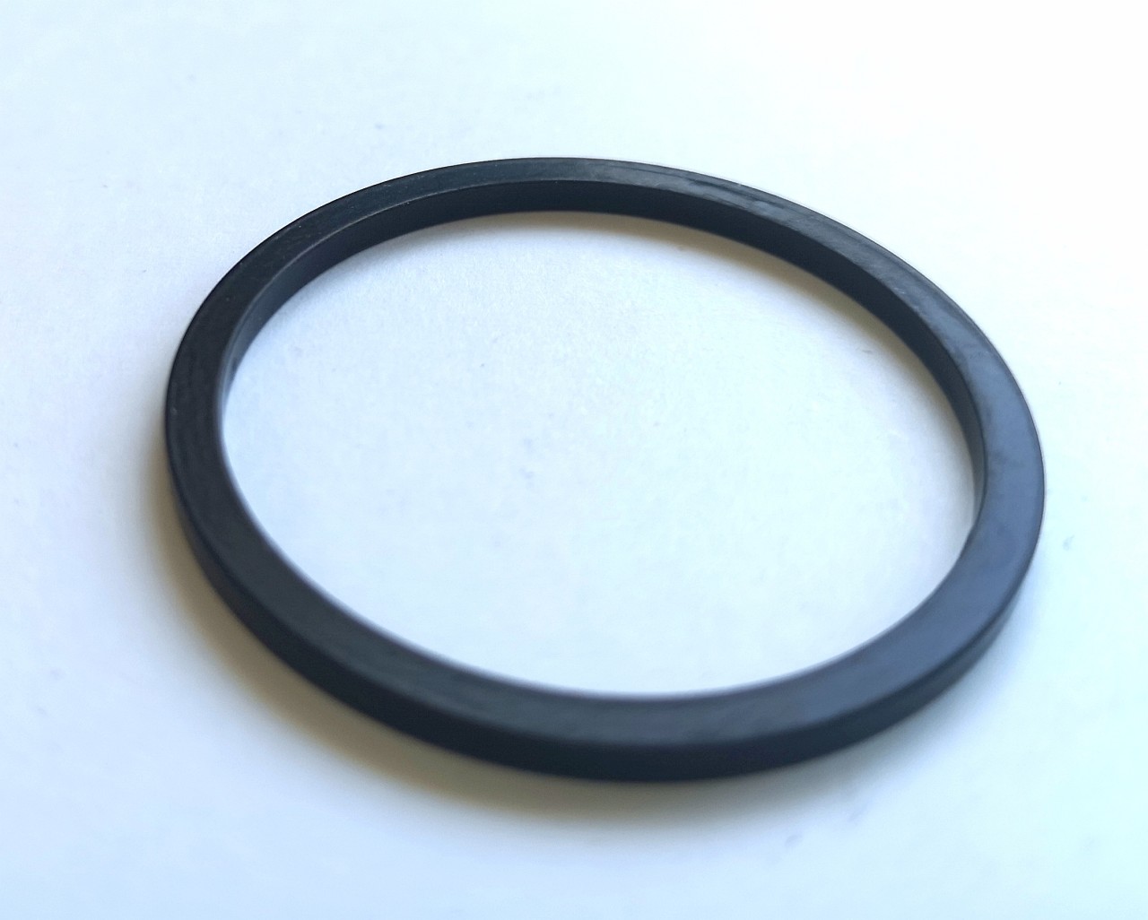Spacer ring aluminium Ø 35 mm, 2 mm high, black | UD-SPA-35-2