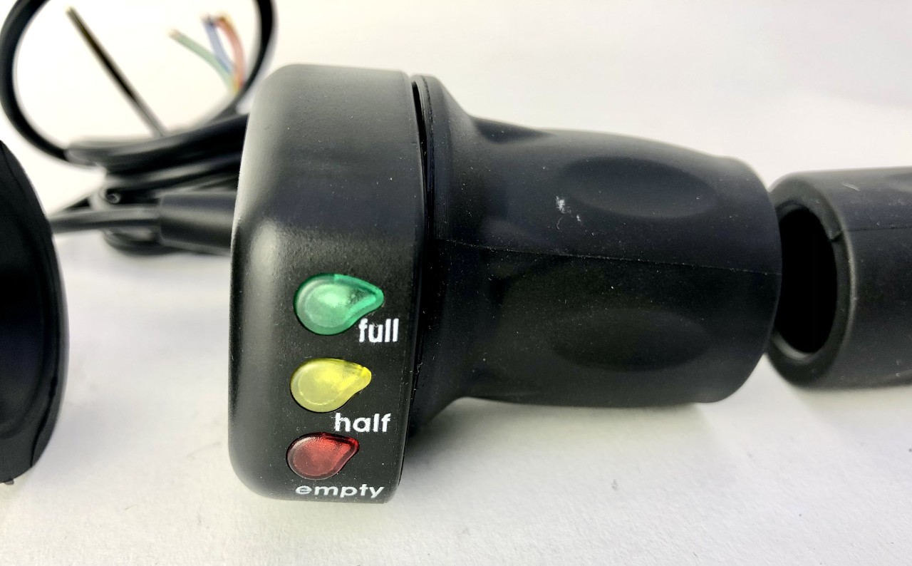 Throttle 36V with LED battery indicator, Wuxing S28X-DX | S28X-DX