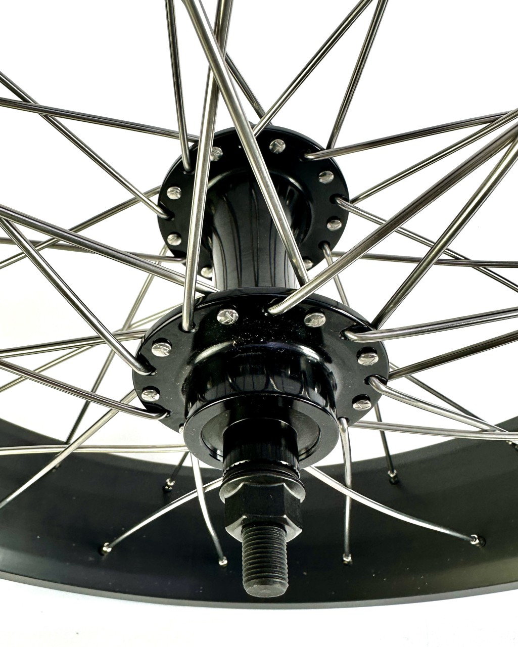 204 Front Wheel MXUS Bafang 20 inch Fat Bike 80 mm black with Disk ...