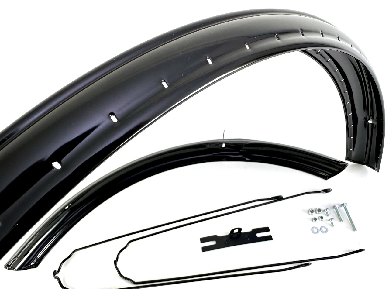 Classic Fender steel Set 26 inch black, with holes for dress guard ...